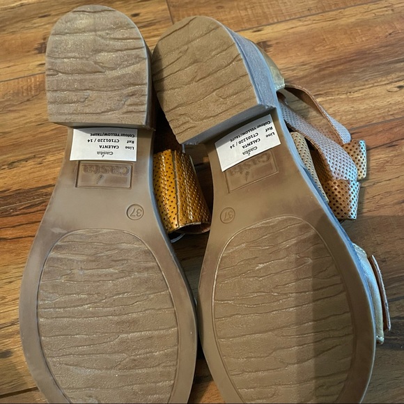 Casta | Shoes | Casta Calenta Interlock Strap Sandal Heel | Poshmark